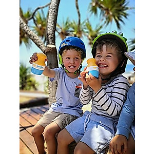 Solar Buddies Sunscreen Applicator - Pink & Green Duo - BPA-Free Refillable Roll on Sponge Sunscreen, Suncream & Lotion Applicator For Kids,Adults & Families - Holds 3.4fl oz, Perfect Size for Travel