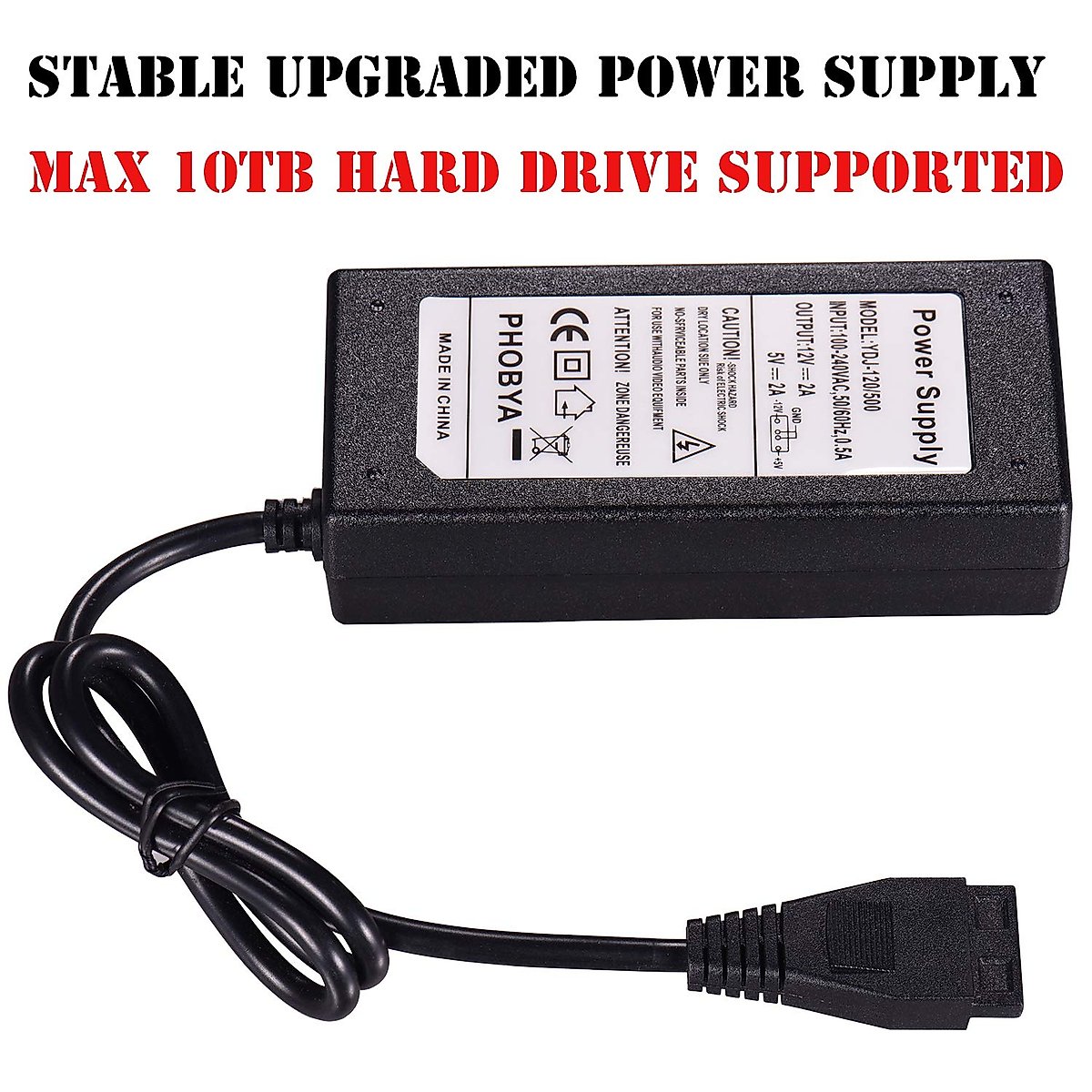 Warmstor SATA/PATA/IDE Hard Drive to USB 2.0 Adapter Converter Cable for 2.5" 3.5" Hard Disk HDD SSD with External AC Power Supply, Compatible with All Computer System PC Desktop Laptop