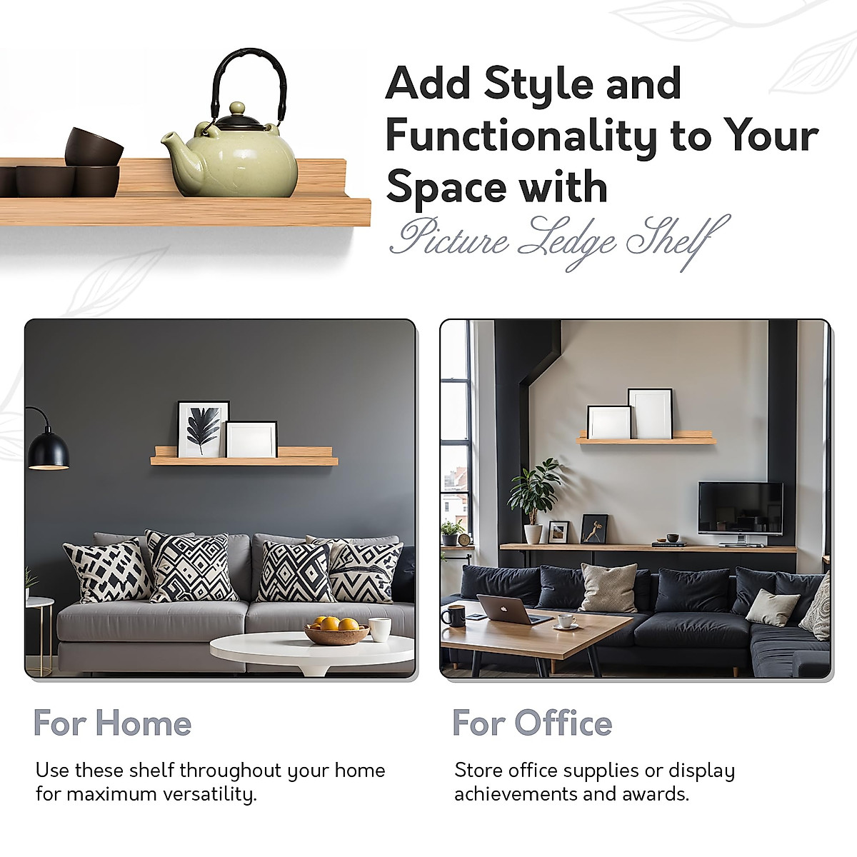 InPlace Shelving 0191826 Stafford Wall Mountable Shelf, Unfinished, 31-Inch Wide by 4-Inch Deep by 5-Inch High