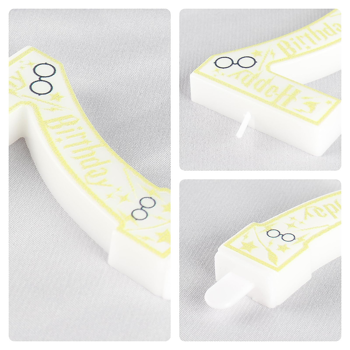 Harry Birthday Candles Number 8 Candle, Potter 8th Birthday Decorations Boys Girl, Magical School Birthday Candles for Cake, Wizard Cake Toppers Kids Birthday Party Anniversary Celebration Supplies