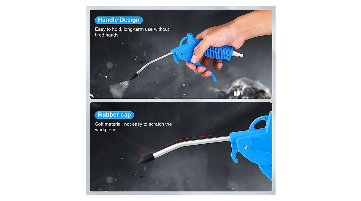 Gisafai 8 Pcs Air Nozzle Blower Gun - High Flow & Durable
