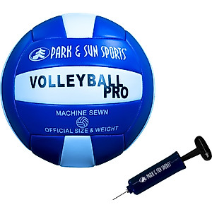 Park & Sun Sports Volley Sport Combo Set: Portable Outdoor Badminton/Volleyball Net System, Blue, One Size