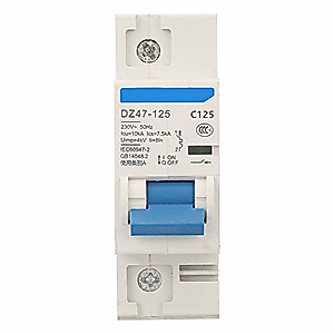 YWBL-WH Circuit Breaker DZ47-125 1P Current 30mA Leakage Air Switch 0.1S 7.5KA (125A)