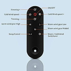 HealSmart 32-inch Space Heater Bladeless Tower Fan, Heater & Fan Combo, 9H Timer 10 Speeds with Remote Control, Air Circulator Fan for Home
