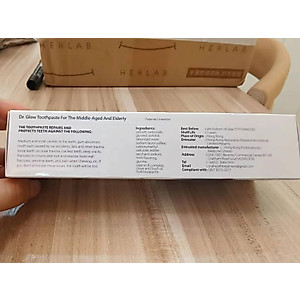 Dr. Glow Gingivitis Treatment Toothpaste for Elderly & Mid-Aged, Gum Repair for Receding Gums Hydroxyapatite Toothpaste, Periodontal Disease Treatment for Seniors, Fluoride Free Gum Disease Treatment