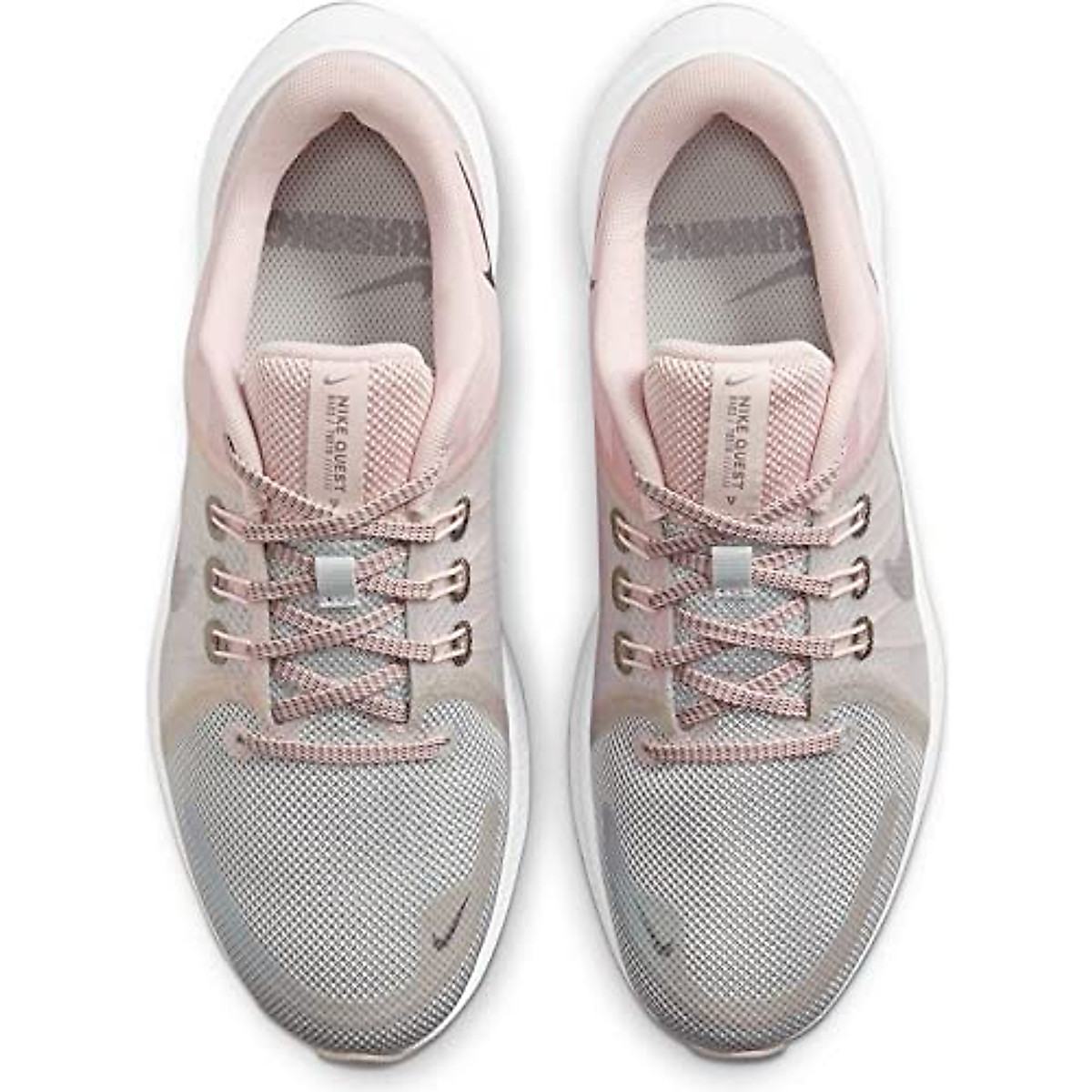 Nike Quest 4 Road Running Shoes, Greg Fog/MTLC Pewter, 8 M US