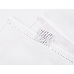 KAF Home White Kitchen Towels, 10 Pack, 100% Cotton - 20 x 30, Soft and Functional Multi-Purpose, Baking, Cooking, Cleaning, Printing, Monogramming, and Embroidery (Plain Weave)