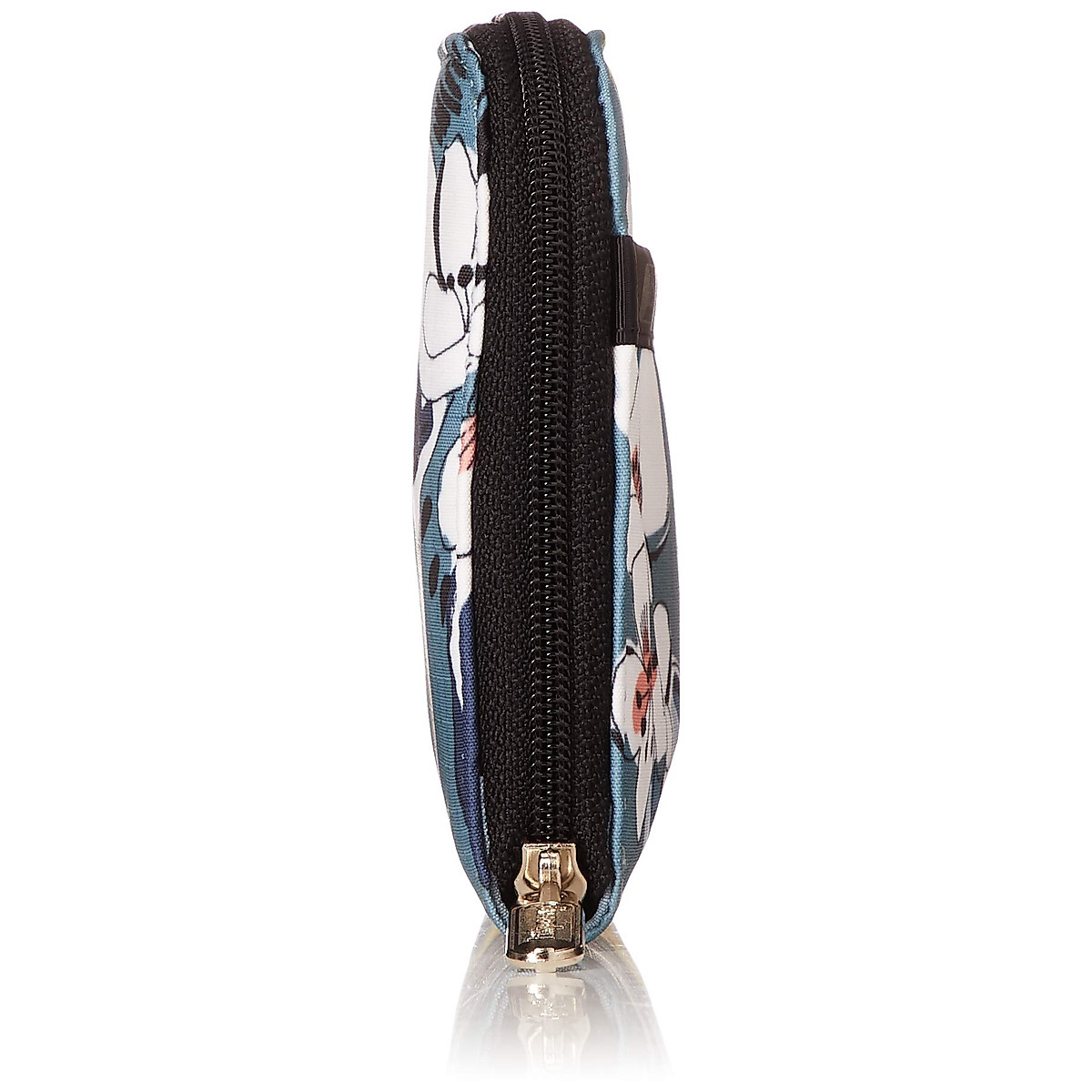 LeSportsac Limone Lily Wallet, Style 6506/Color F177, Slate Blue Floral, Bright Juicy Limones (lemons)