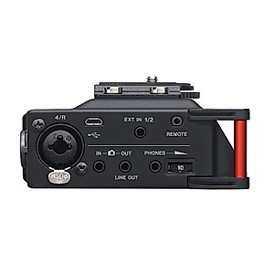 Tascam DR-70D 4-Track Portable Recorder Bundle with 64GB Memory Card and Card Reader (3 Items)