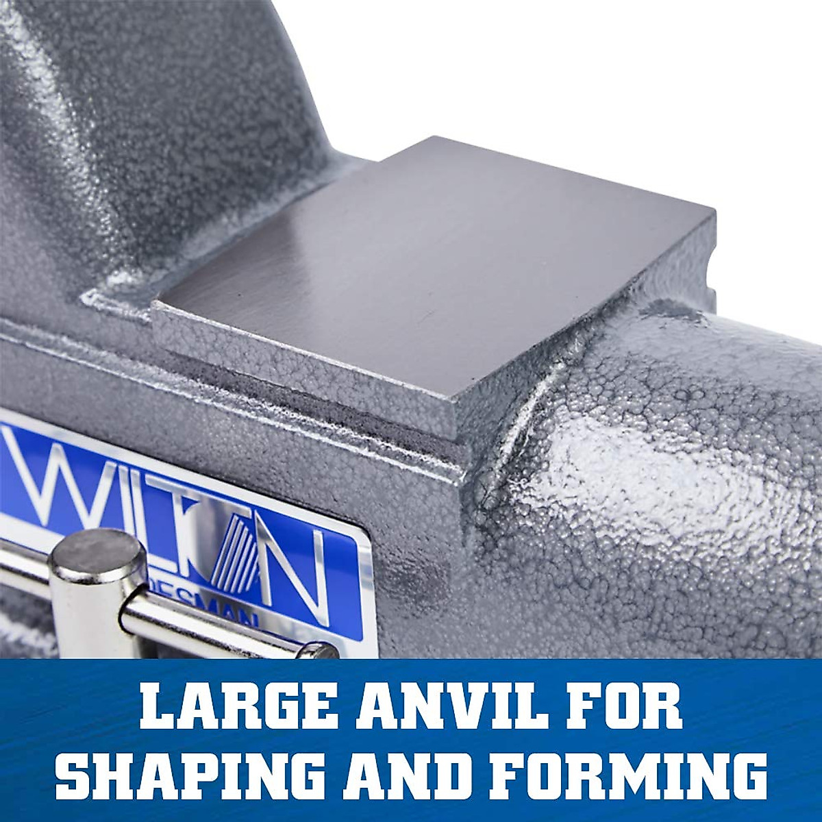 Wilton Tradesman Bench Vise, 6-1/2" Jaw Width, 6" Max Jaw Opening, 4" Throat (Model 1765)