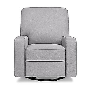 DaVinci Perry Swivel Glider in Misty Grey, Greenguard Gold Certified