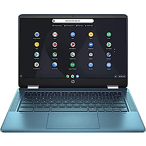 HP X360 Chromebook,14inch 2-in-1 Convertible Touchscreen, Intel Celeron N4020 Processor Up to 2.80GHz (4GB Ram 64GB SSD, Webcam, Chrome OS) (Renewed)