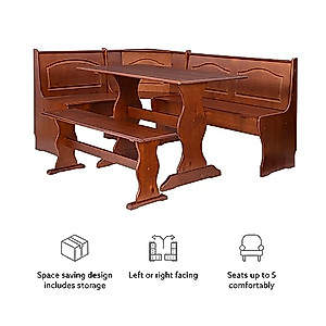 Linon Home Linon Chelsea Walnut Kitchen Nook