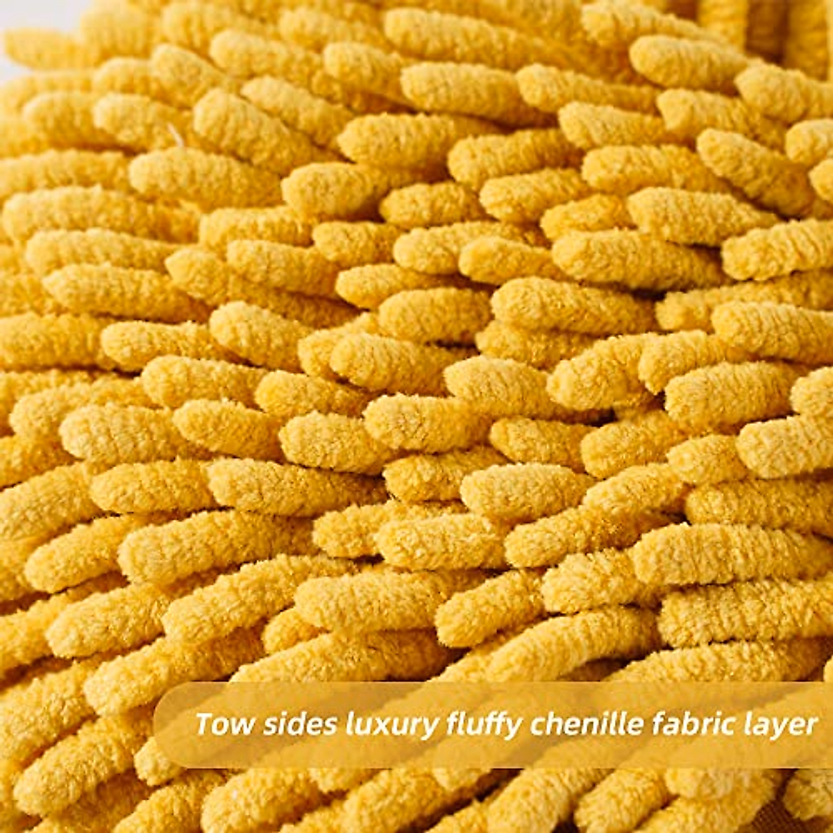 Bunnikins & Clover 4-Pack Chenille Cute Kids Hand Towel with Hanging Loop, Microfiber Plush Absorbent Toddler Hand Bath Towels for Bathroom Kitchen