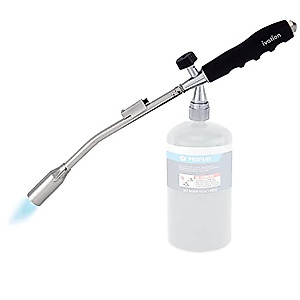 Ivation Charcoal Starter, Propane Charcoal Lighter, Quickly & Easily Ignite BBQ Grill, Smoker, Fireplace & Burn Weed, Torch Fire Starter with Button Ignition, Adjustable Flame, Tank Not Included