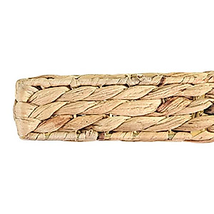 Creative Co-Op Handwoven Water Hyacinth Floating Wall Shelf