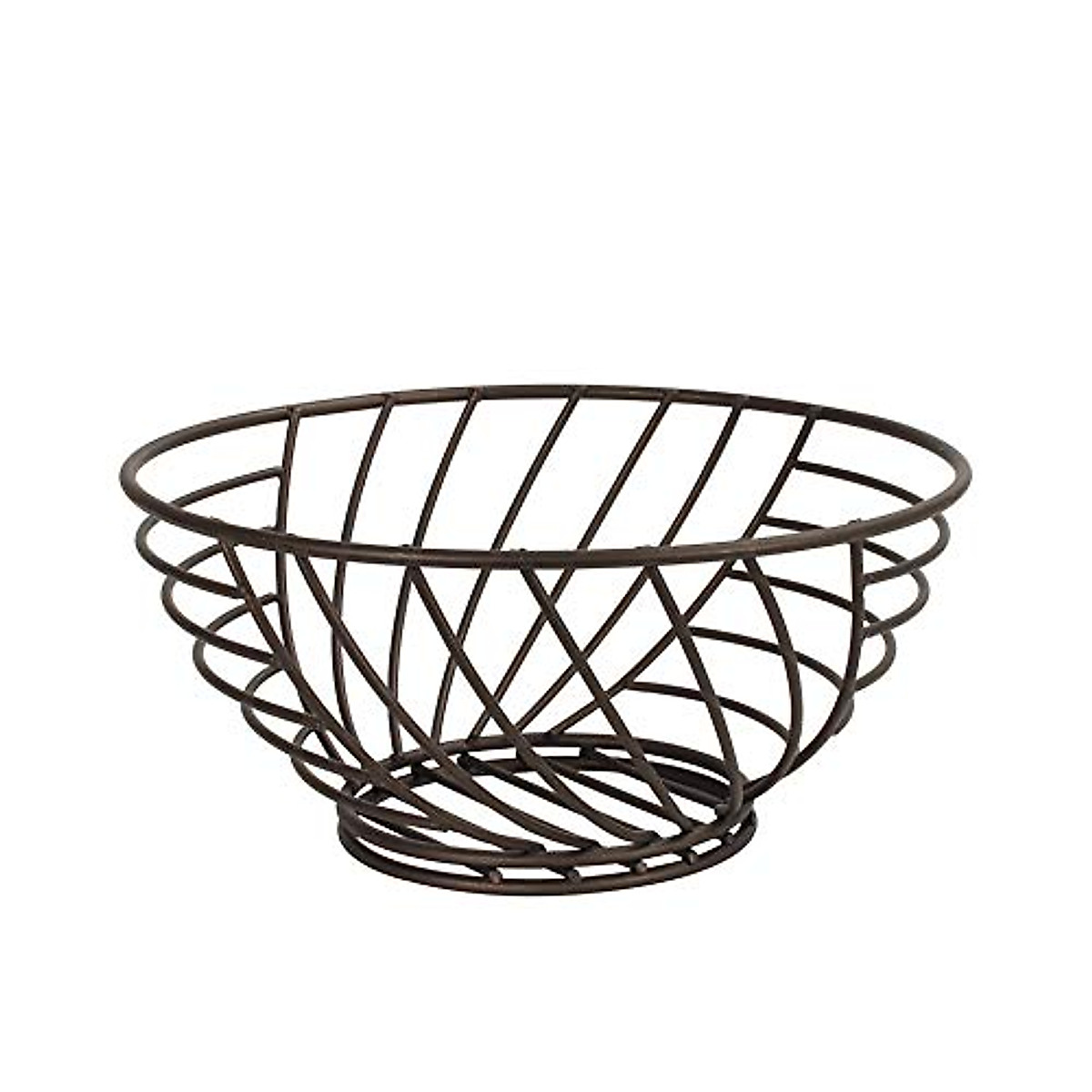 Spectrum Diversified Wright Small Steel Wire Produce Basket, Fruit Basket & Vegetable Holder, Modern Kitchen Countertop Food Storage Bowl, Bronze