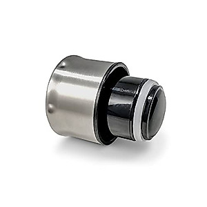 Studio Oh! OCS Designs Insulated Stainless-Steel Water Bottle - 17-Ounces - Secret Garden Triangle Shoulder Bottle in Navy - Vacuum Seal Keeps Liquids Cold up to 24 Hours - BPA-Free