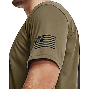 Under Armour Men's New Freedom Flag T-Shirt, (499) Federal Tan / / Jet Gray, Large
