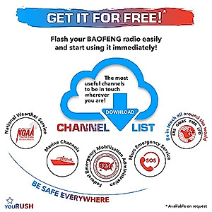 youRUSH UV-5RUSH Iron Advanced BAOFENG UV-5R 8W Tri-power Dual Band Two-Way Radio VHF UHF with Extended BL-5 2800mAh Battery CHIRP Programmable Handheld Radio Baofeng