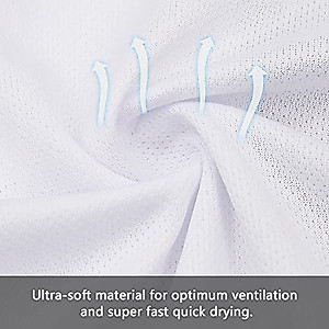 ARSUXEO Men's Short Sleeves Cycling Jersey Bicycle MTB Bike Shirt 636 White Size L