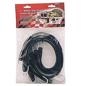 Erickson 06603 21" Long Industrial EPDM Rubber Tarp Straps, (Pack of 4)