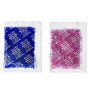 Dry & Dry 20 Gram [30 Packets] Blue Indicating(Blue to Pink) Silica Gel Packets Desiccant Silica Gel Packets - Rechargeable Silica Packets, Silica Gel, Silica Gel Packs