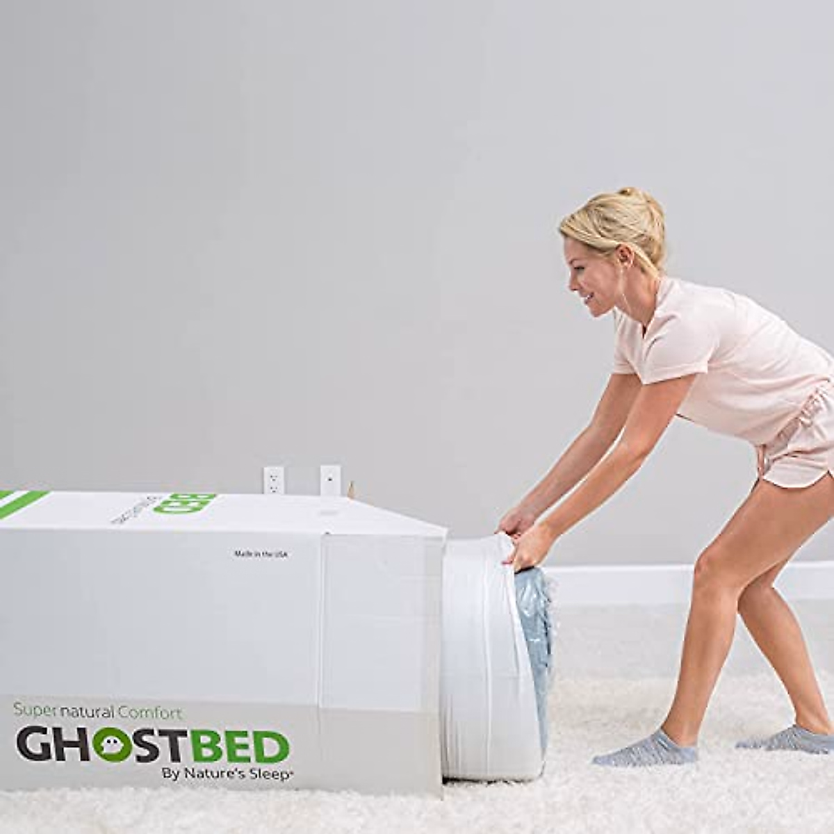 GhostBed Classic 11 Inch Cool Gel Memory Foam & Latex Mattress - Medium-Firm Feel, Made in The USA, Full