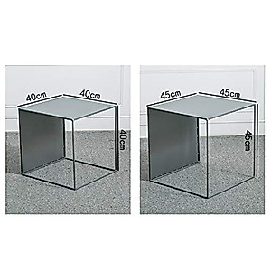 Articles for daily use Nesting Coffee Table, Industrial Stacking end Table, Modern Bedroom Table 2 Piece Set, Sturdy Metal Legs Modern Furniture, Vintage Accent Table