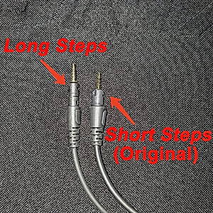 Voarmaks 4 Pole Long Steps Audio DJ Cable Cord Line Plug Compatible with Pioneer HDJ-X5 X7 S7 CUE1 Headphones Extended Coiled Spring Dj Wire