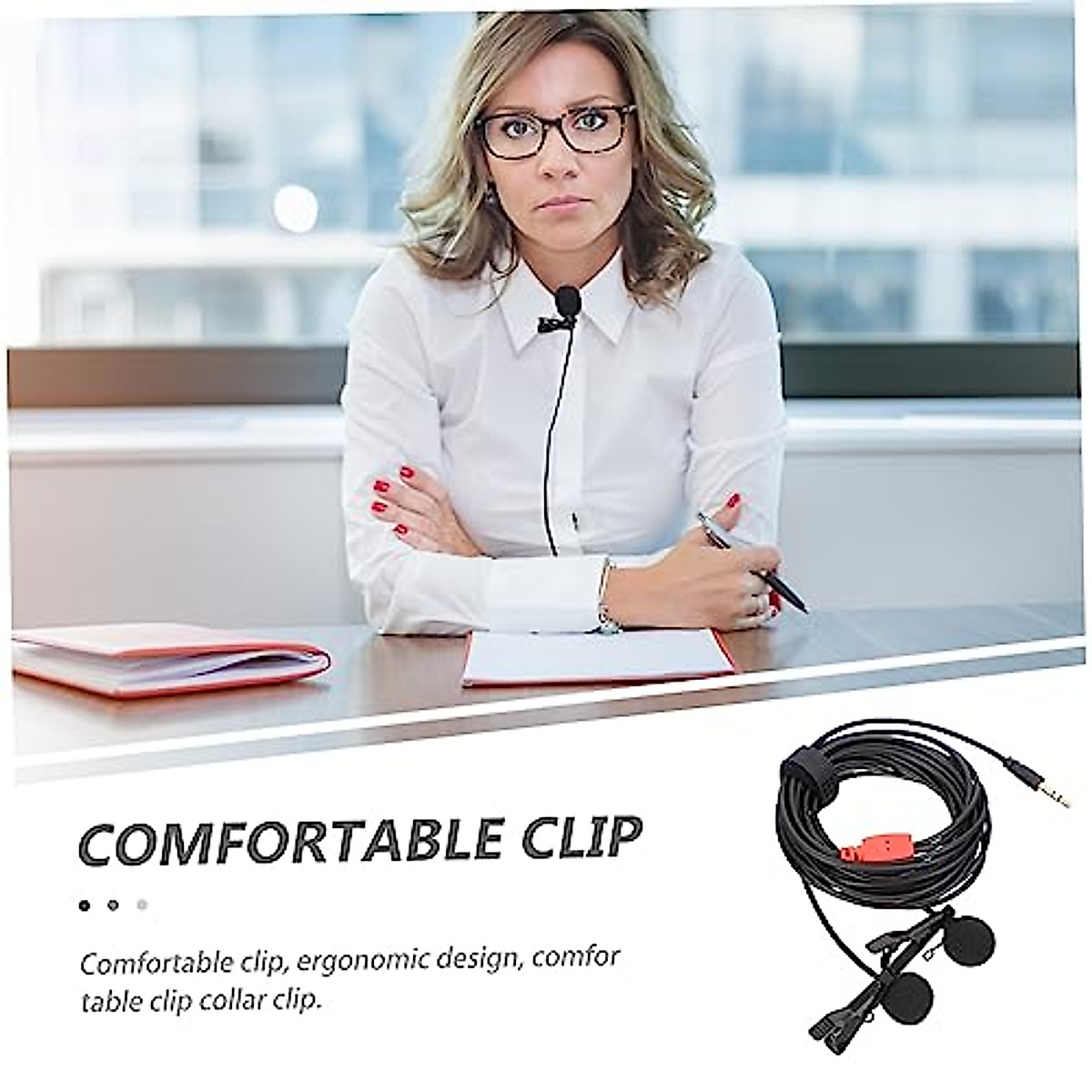 LIGHTAOTAO One for Two Microphones USB Lapel mic lavalier mic Podcasting Microphone Lapel mic for Phone Recording Microphone Phone Microphones Collar mic Smartphone mic Speaker PVC Wireless