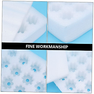 Alipis 4pcs Egg Tray Household Egg Holder Pulp Egg Container Homezo Egg Storage Egg Carton Tray Foam Eggs Egg Protectors Egg Dispenser Refrigerator Egg Rack White Pearl Cotton