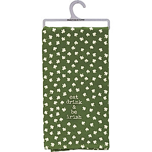 Primitives by Kathy Eat Drink & Be Irish Dish Towel