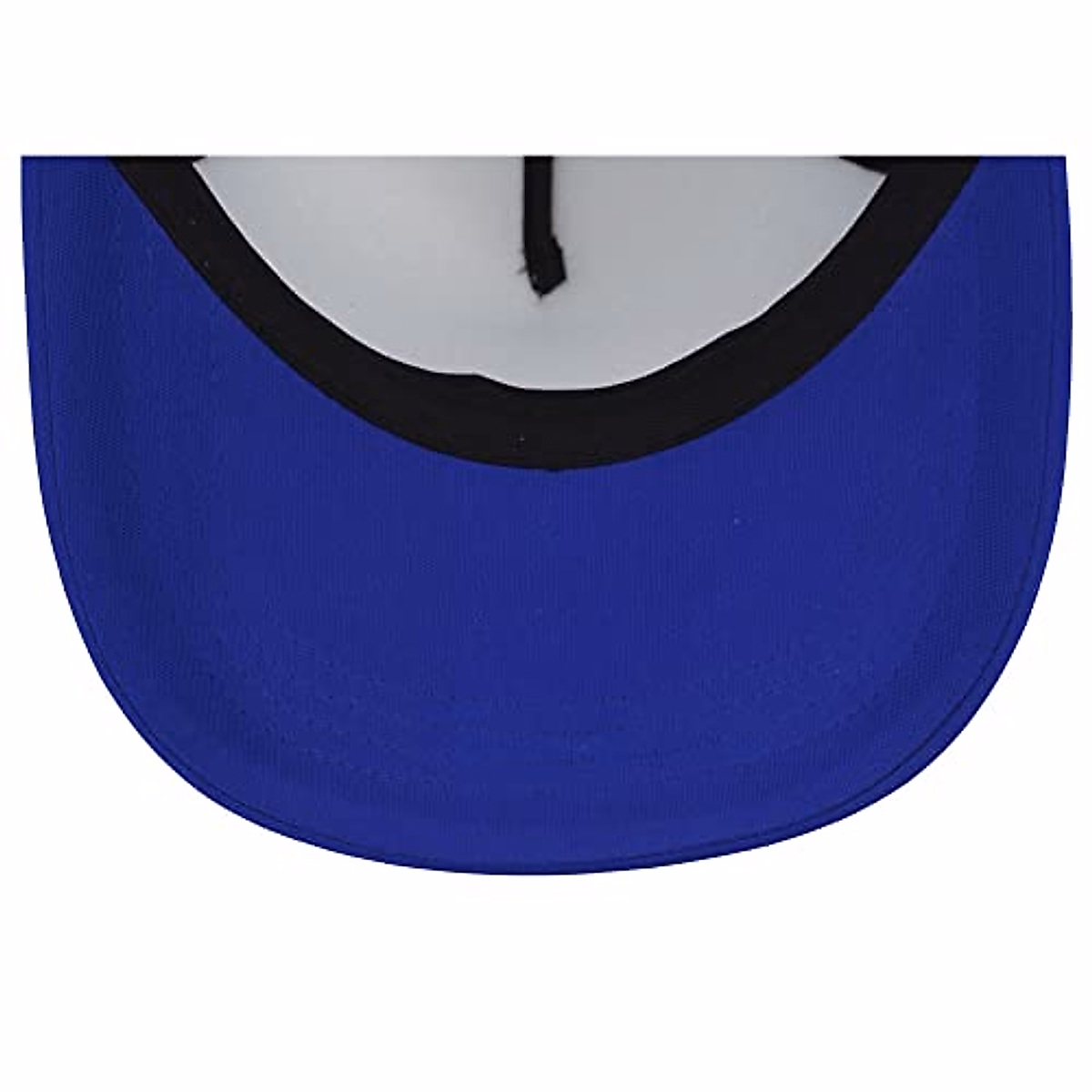 Lids Blank Basic Foam Trucker Adjustable Snapback Hat White/Royal Blue