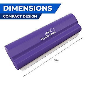 EasyGroomer Deshedding Brush for Dogs Cats | Purple | Undercoat Tool for Large and Small Pets | Comb Removes Loose Dirt, Hair and Fur | Perfect Clean for Short and Long Hair Grooming Shedding