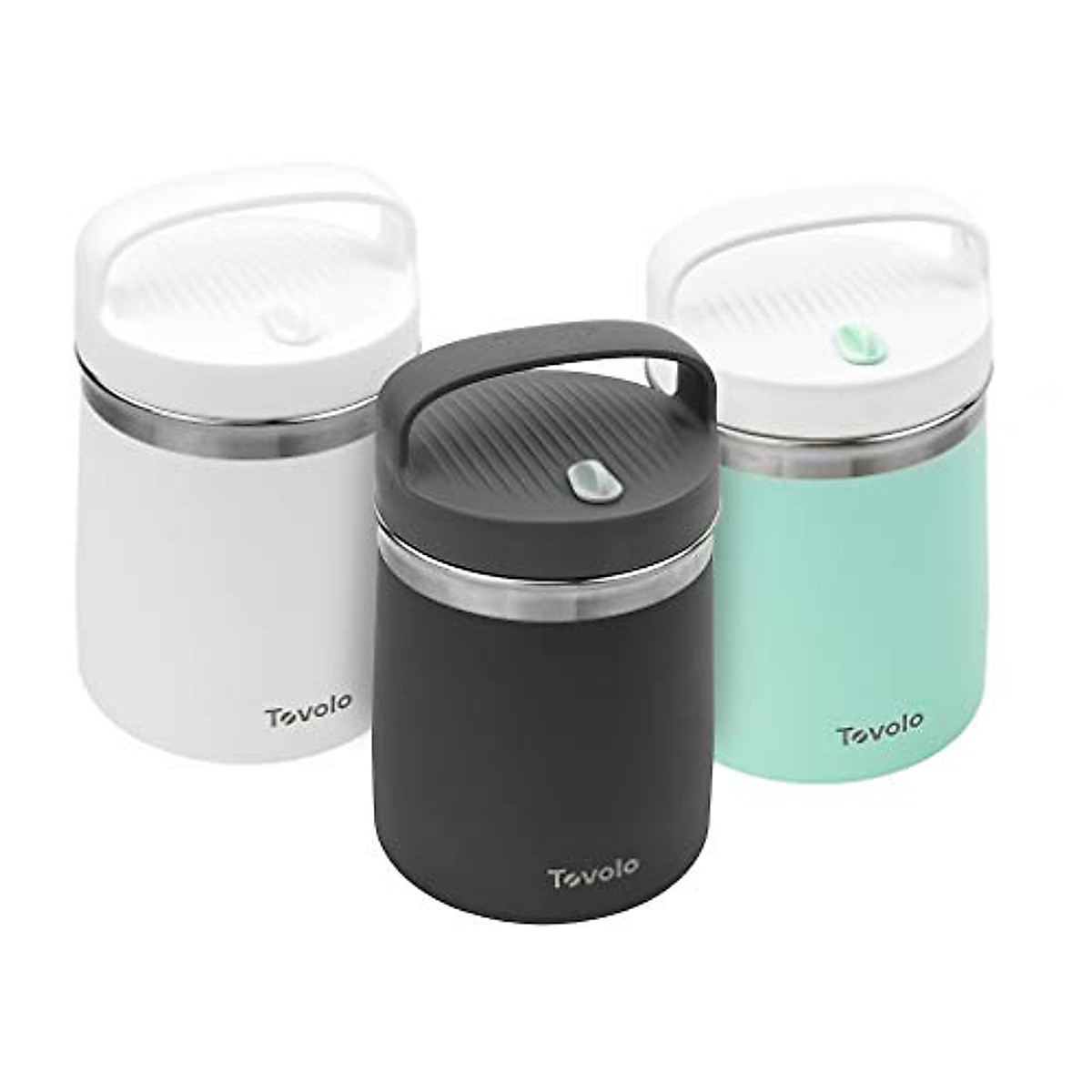 Tovolo Stainless Steel Traveler (Mint/White) - 2 Quart Insulated, Vacuum-Insulated, Reusable, BPA-Free Container for Homemade Ice Cream, Freezer Food, & Hot Food