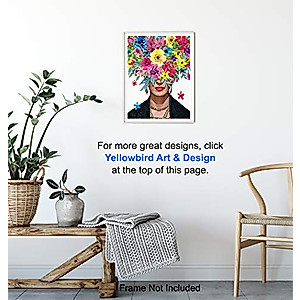 Art - Poster - Wall Decor - Boho Gift for Women, Artists - Mexican Wall Decor Decoracion Arte - Photo Print, Home Decoration for Bathroom, Living Room, Bedroom - 8x10 Unframed Print