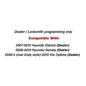 KeylessOption Keyless Entry Remote Control Car Key Fob for Hyundai Sonata 2011-2014 OSLOKA-950T