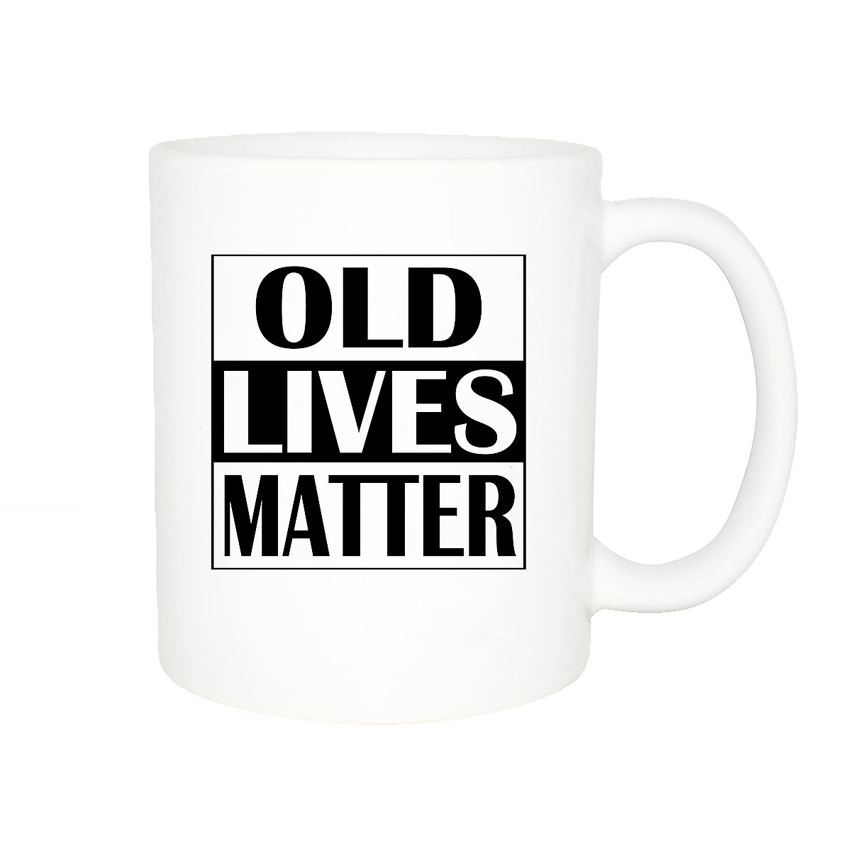 Rogue River Tactical Funny Gift Bundle - 20 Oz. Travel Tumbler Mug And 11oz Coffee Mug Old Lives Matter Senior Citizen Novelty Cup Combo Retirement Birthday Gag Gift Set Mom Dad Grandma or Grandpa