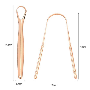 Smalibal Stainless Steel Tongue Scraper, Tongue Cleaner for Adults, Semicircle Tongue Scraper, Tongue Cleaner Cure Bad Breath, Reduce Bad Breath, Tongue Scrubber for Oral Care & Hygiene Silver