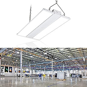 LEONLITE LED Linear High Bay Light 2FT, 160W 1080W Eqv. 21600LM Linear High Bay Shop Light, 120-277V, UL Listed, 0-10V Dimmable Commercial LED Hanging Lights for Warehouse Garage, 5000K Daylight