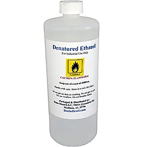 Duda Energy eth950 950 mL bottle of Denatured Ethanol with 200-Proof Ethyl Alcohol IPA and NP Acetate (Packaging may vary)