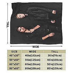 XP-LR S-am and Col-by Blanket，Super Soft Comfortable Flannel Throw Blanke Blanket Super Lightweight Warm Blanket 80"x60"