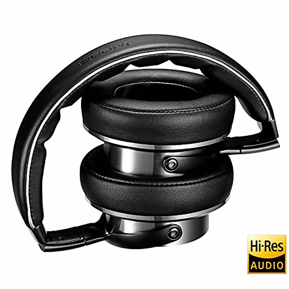 1MORE Triple Driver Over-Ear Headphones Comfortable Foldable Earphones with Hi-Res Hi-Fi Sound, Bass Driven, Tangle-Free Detachable Cable for Smartphones/Android/PC/Tablet - Silver/Titanium