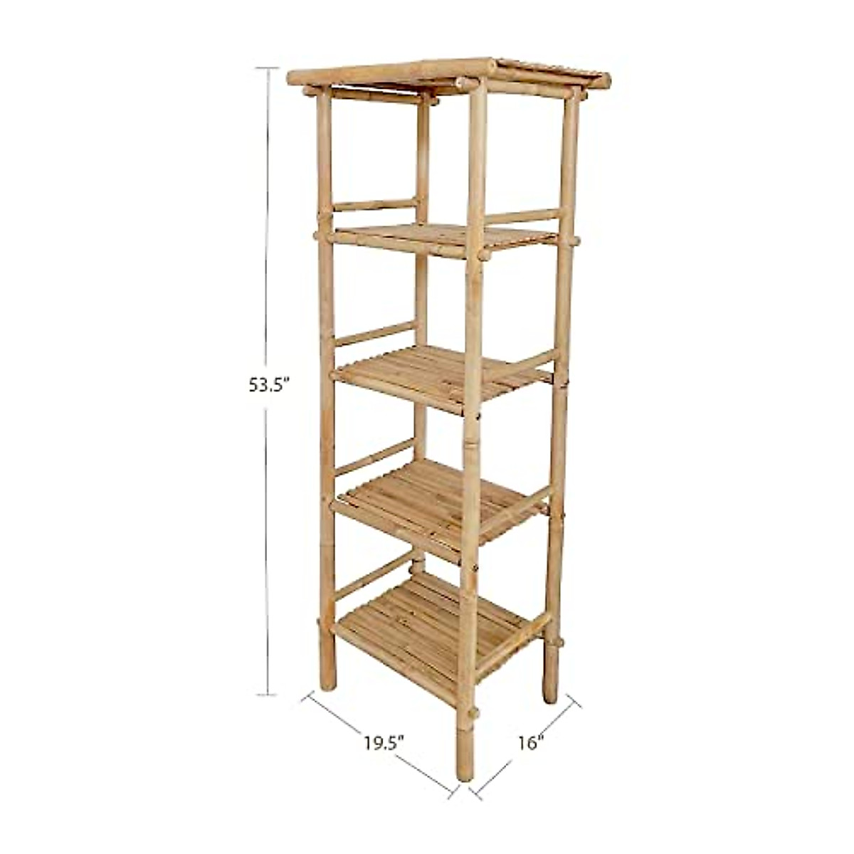 5-Tier Bamboo Storage Shelf