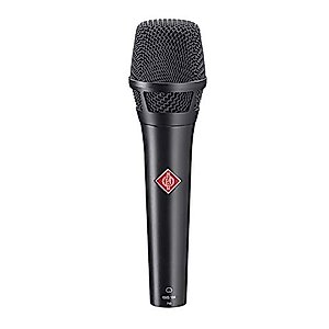 Neumann KMS104 Plus Cardioid Microphone with KMS Pouch/SG 105 Stand Clamp, 20Hz-20kHz Frequency Range, Load Impedance 1 KOhms, Black