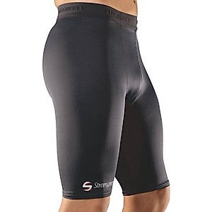 Cramer Men's Compression Shorts for Quads, Groin and Hamstring Support, Athletic Compression Gear, Performance Compression Shorts, Anti-Bacterial and Moisture-Wicking Fabric, Black, Small