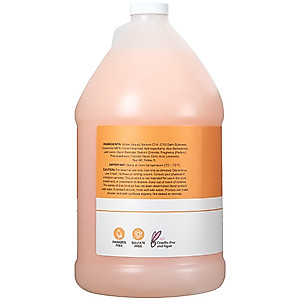 Ginger Lily Farms Club & Fitness Nourishing Body Wash, 100% Vegan & Cruelty-Free, Bath & Shower Gel for Men and Women, Citrus Scent, 1 Gallon (128 fl. oz.) Refill