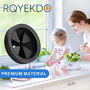 RQYEKDO 2-Pcs Garbage Disposal Splash Guards Sink Baffle, 3 1/8 Inch Food Waste Disposal Accessories Drain Plugs,Garbage Disposal Cover for Waste King, Whirlaway and GE Models