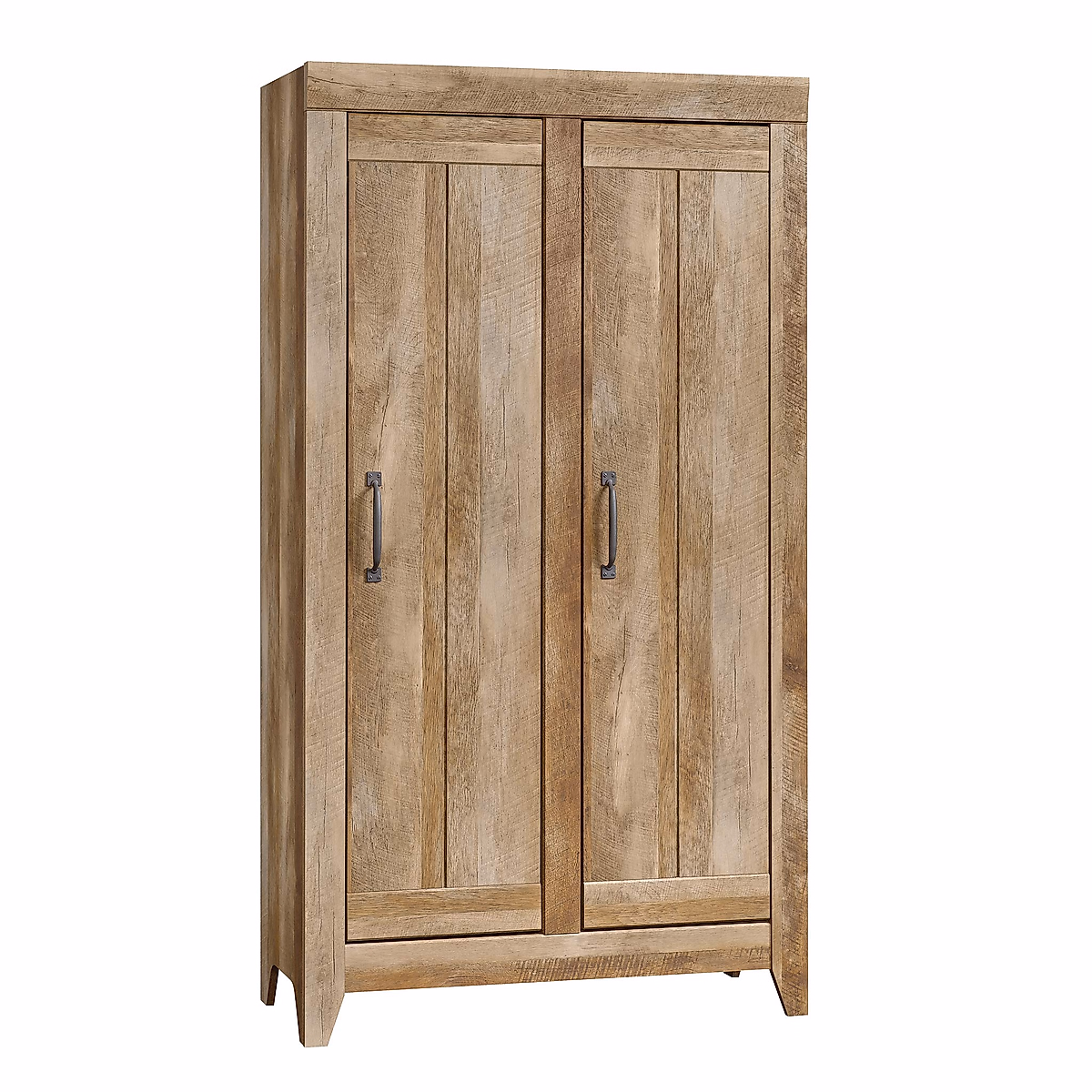 Sauder Adept Storage Pantry Cabinet, L: 38.94" x W: 16.77" x H: 70.98", Craftsman Oak finish